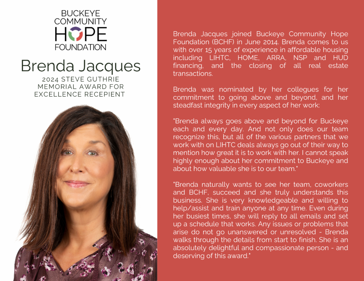 The Steve Guthrie Memorial Award for Excellence - Buckeye Community ...